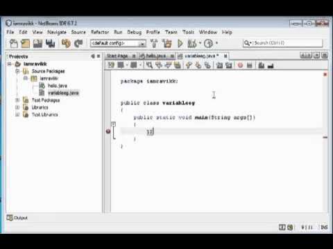 Netbeans Java Tutorial - 3 Variables & Datatypes - Part 1 - YouTube