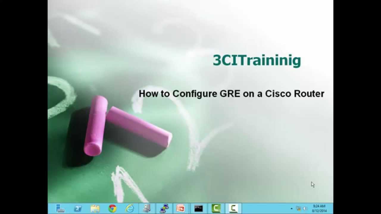 How to create a Cisco GRE tunnel. - YouTube