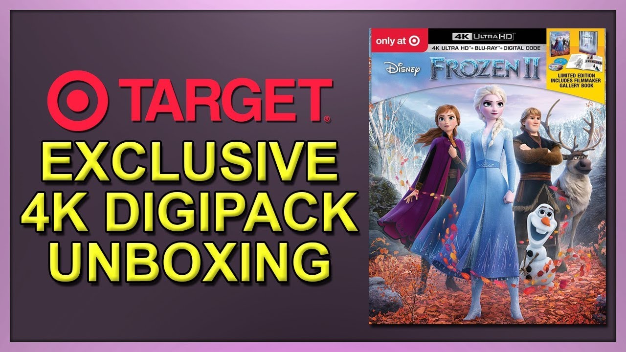 Frozen II Target Exclusive 4K+2D Blu-ray Digipack Unboxing - YouTube