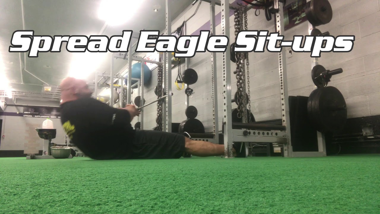 Spread Eagle Sit Ups - YouTube