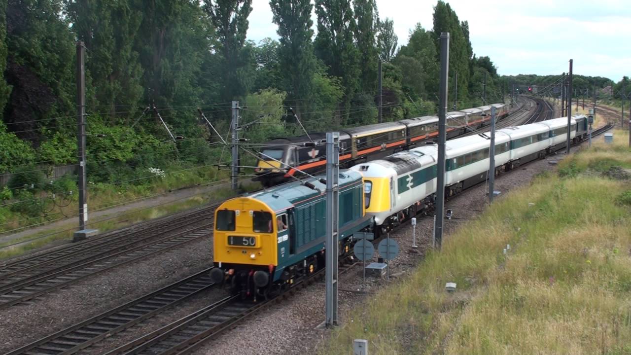 20189, 20205 & Prototype HST 41001 | 5M20 Bo'ness to York | Thrash ...