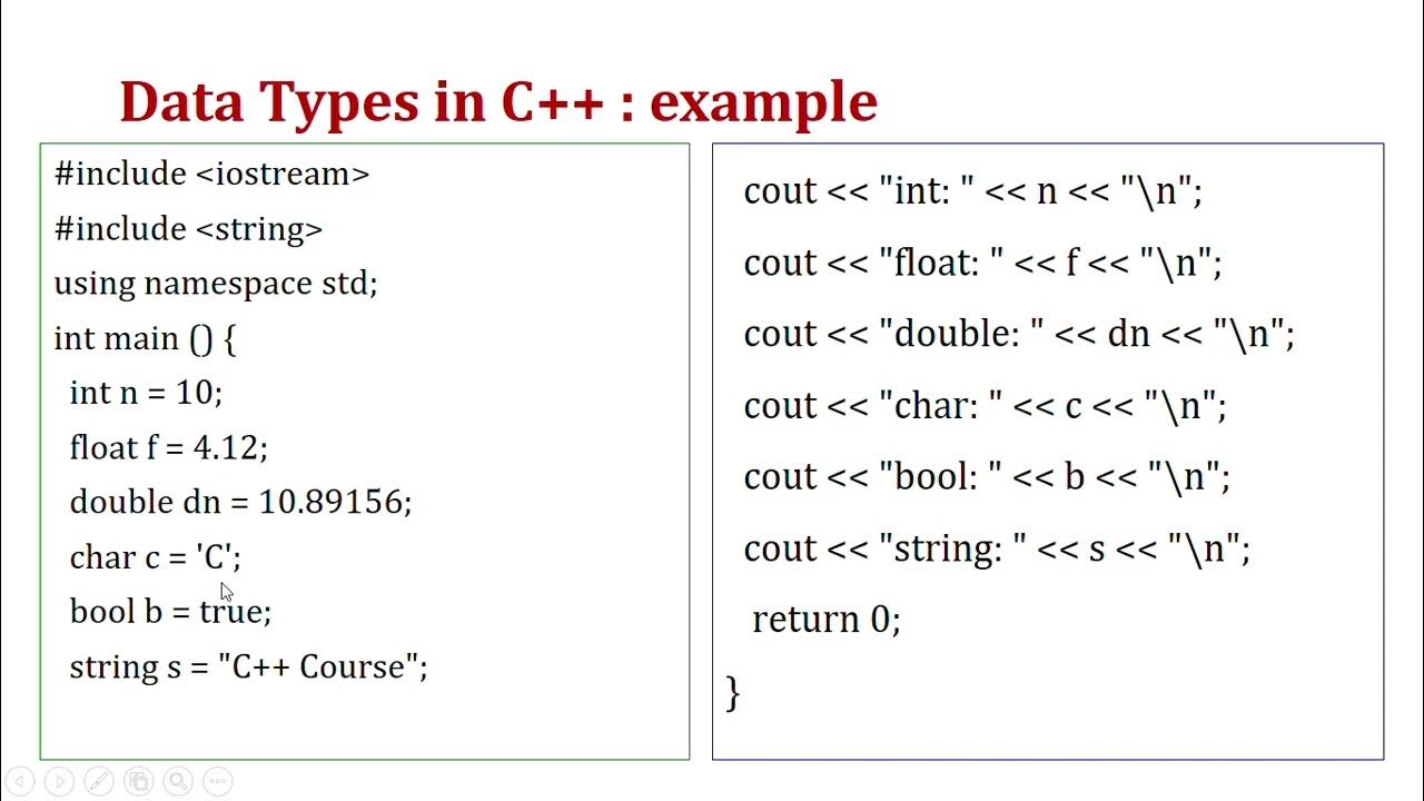 1 3 Data Types Variables Static Constants - YouTube
