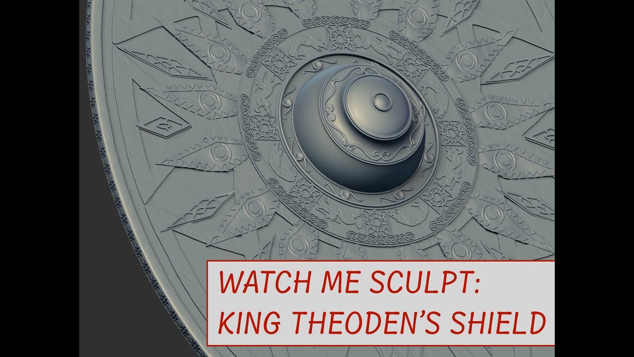 King Theoden's shield nears the finish; I have many layers of stamped ...