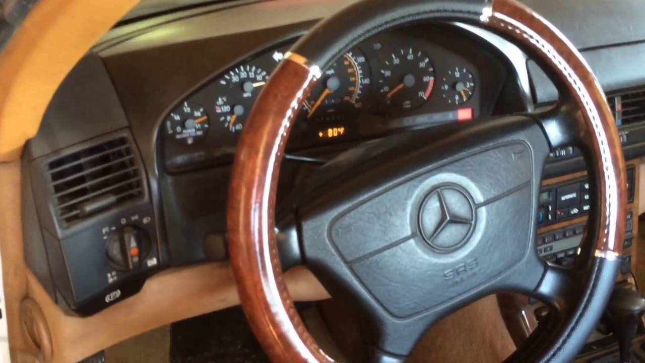 92 SL500 ASR Light on, Accelerator pedal hard to press - YouTube