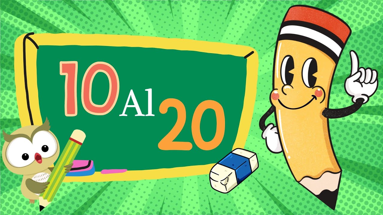 Números del 10 al 20 📚📝 Aprende los números 🔢 aprendizaje para niños ...