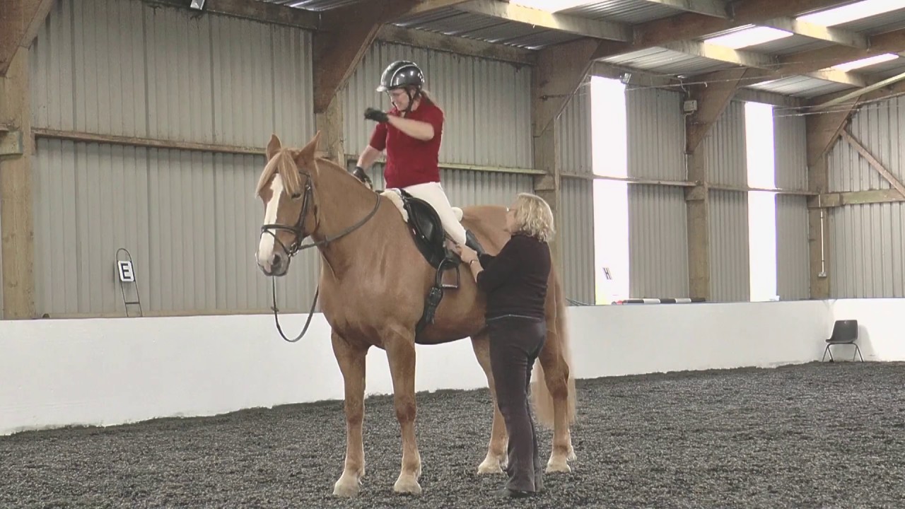Gill and Pearl rising trot - YouTube