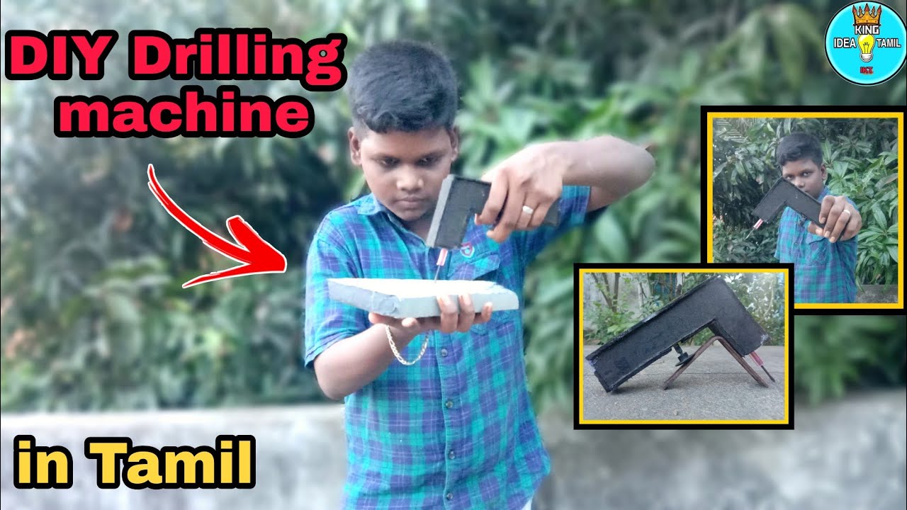 💥Drill machine செய்வது எப்படி?? | How to make powerful drill machine at ...