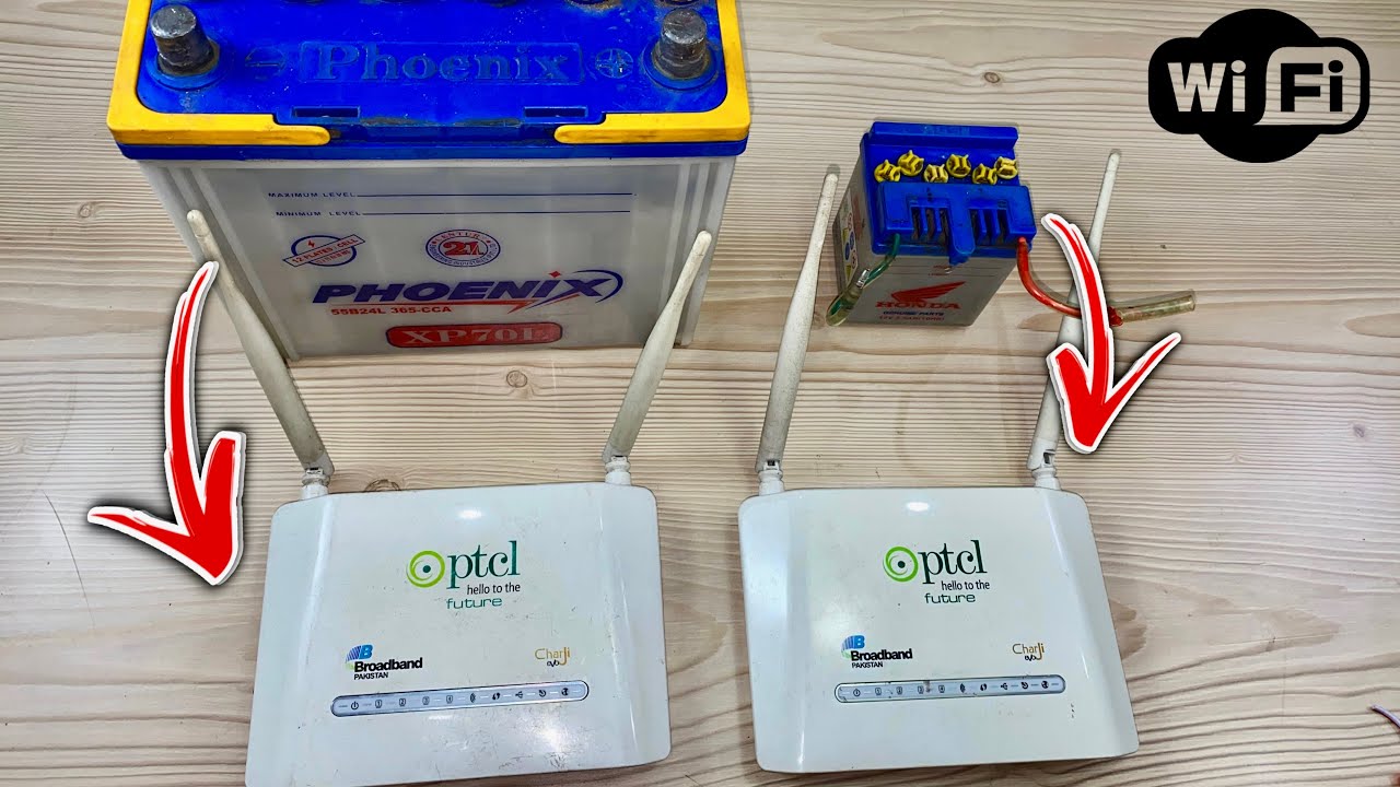 How to run wifi router on bike battery or car battery | Will it work ...
