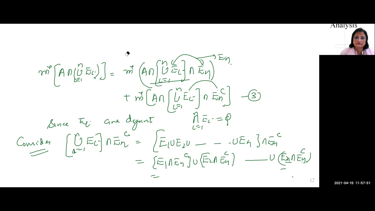 MEASURE THEORY: Finite union of measurable sets is measurable - YouTube