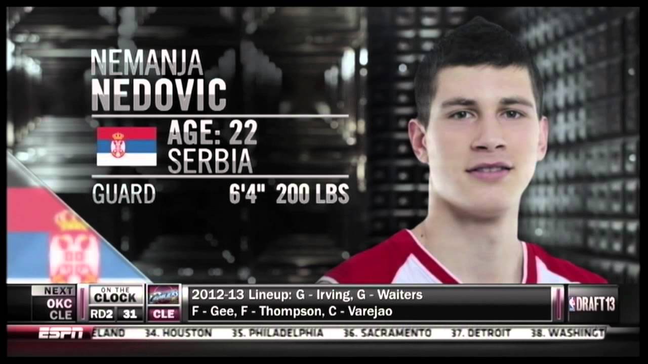 Nemanja Nedovic Selected with 30th Pick in NBA Draft - YouTube
