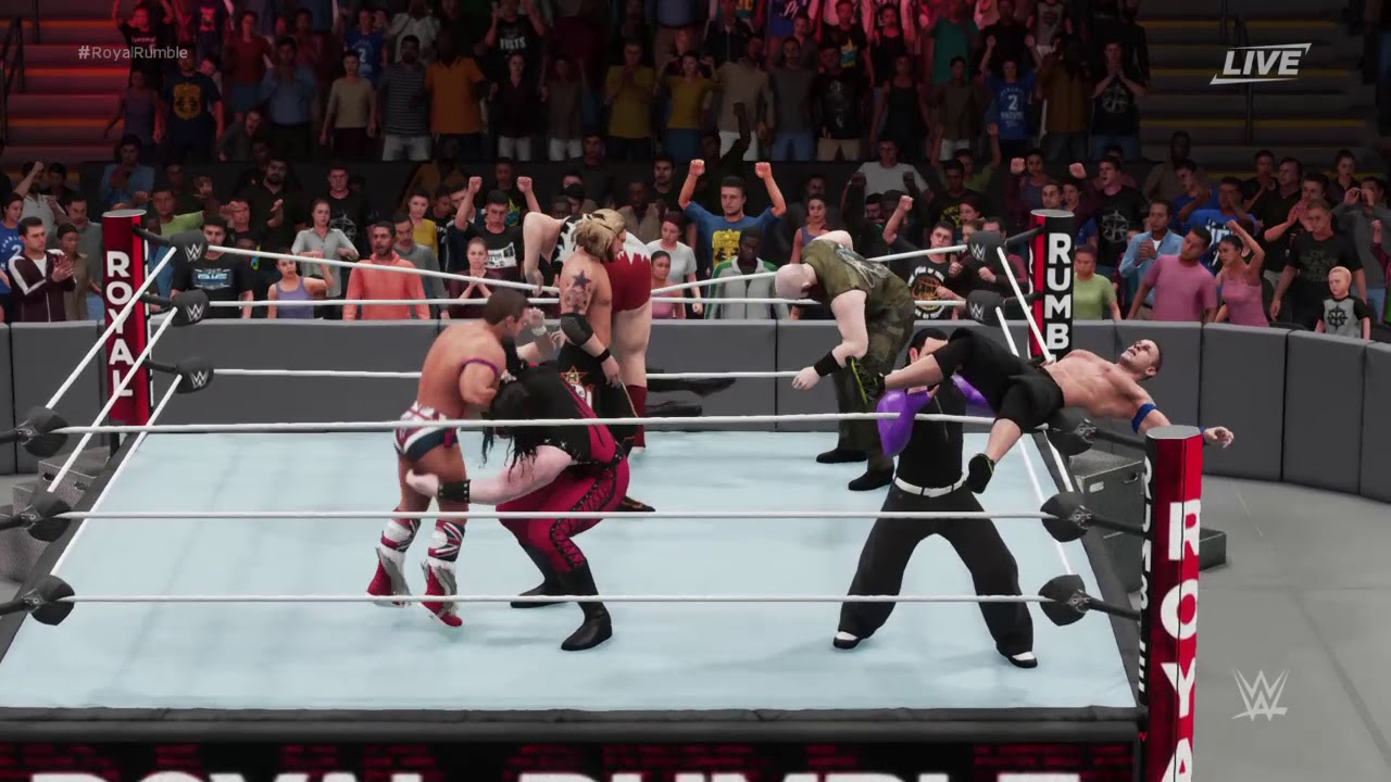 Royal rumble for ecw tv title - YouTube