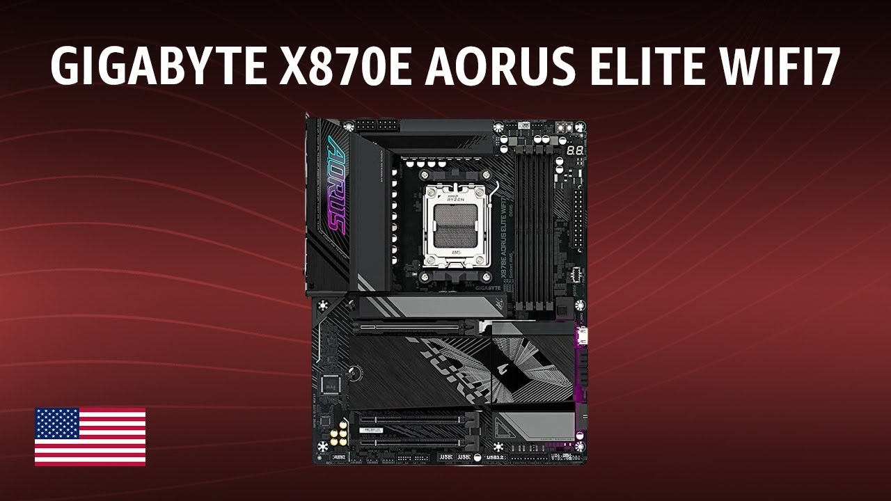 Motherboard GIGABYTE X870E AORUS ELITE WIFI7 REVIEW - YouTube