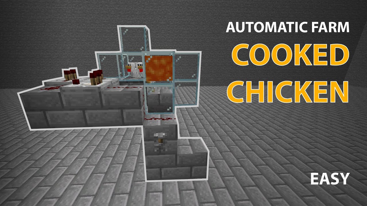 Automatic CHICKEN FARM in MINECRAFT 1.20.4 | EASY - YouTube