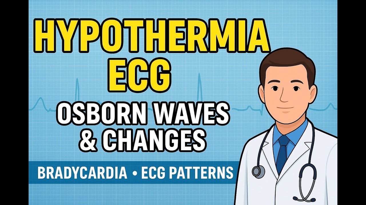 Hypothermia on ECG - Osborn Waves, QRS Prolongation, Bradycardia and ...