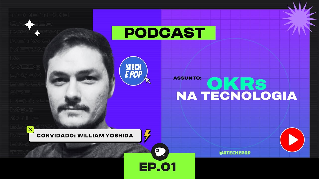 OKRs na tecnologia: entrevista com William Yoshida - A Tech é Pop - Ep ...