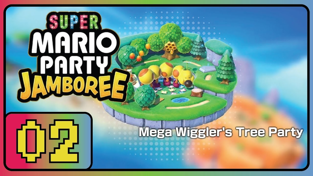 Super Mario Party Jamboree Mega Wigglers Tree Party - YouTube