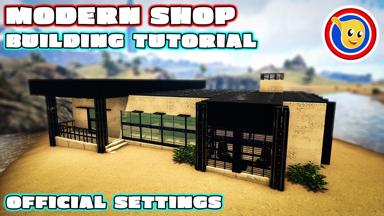 Ark: How To Build A Modern Shop | Building Tutorial | Official Settings ...