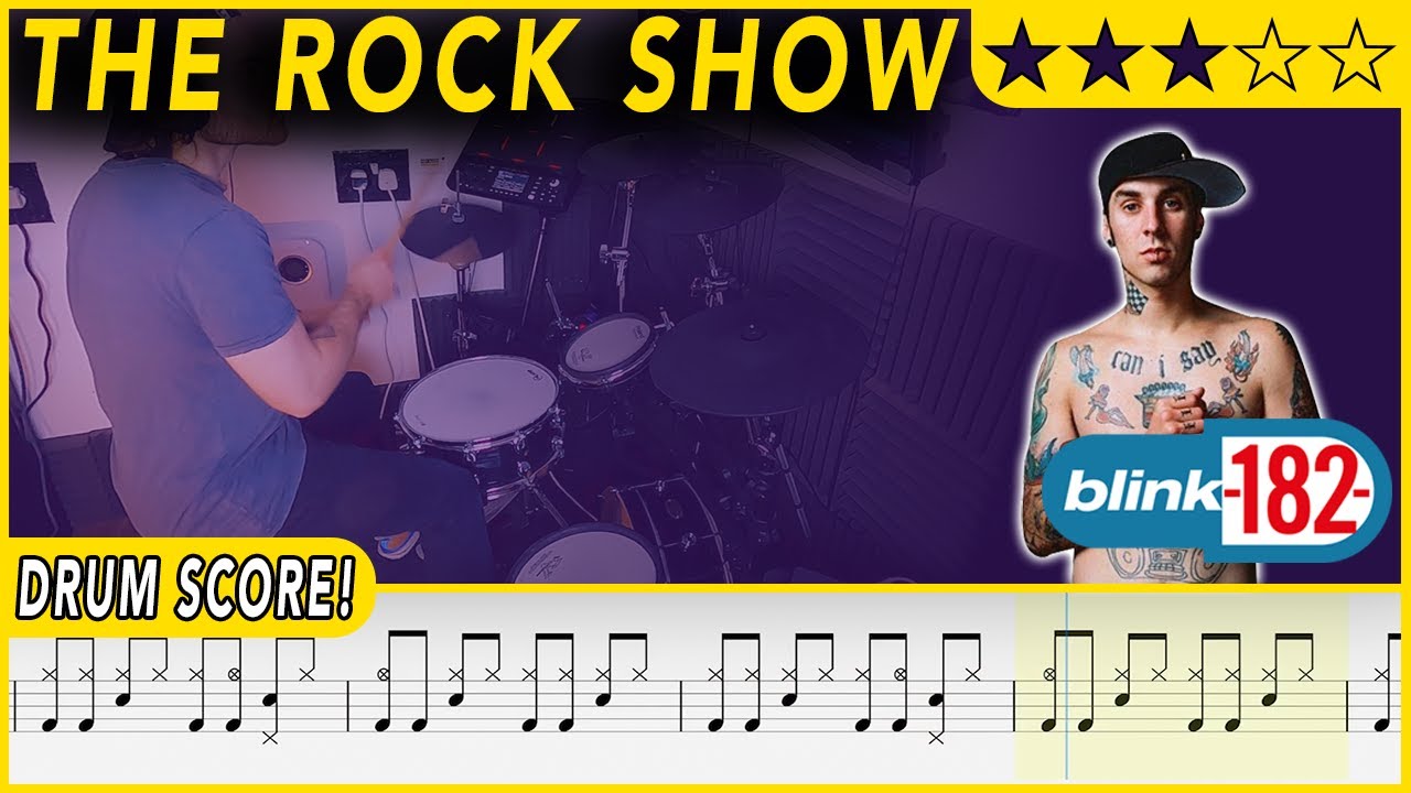 The Rock Show - blink-182 | DRUM SCORE Sheet Music | #469 DRUMSCRIBE ...