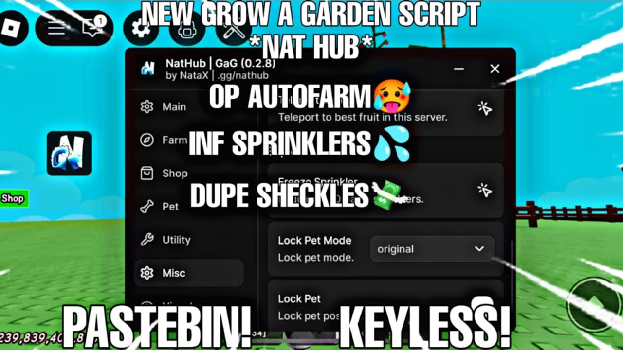 [🌻] Grow A Garden Op Script *Nat Hub* For Mobile And Pc | Inf Sprinkles ...