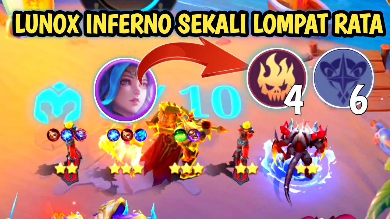 LUNOX INFERNO COMBO TERBAIK BUAT PUSH RANK | EGGIE SKILL 1 MAGIC CHESS ...