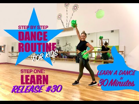 STEP 1- LEARN- Master a POM Dance Routine for KIDS: 30 MINUTE STEP BY ...