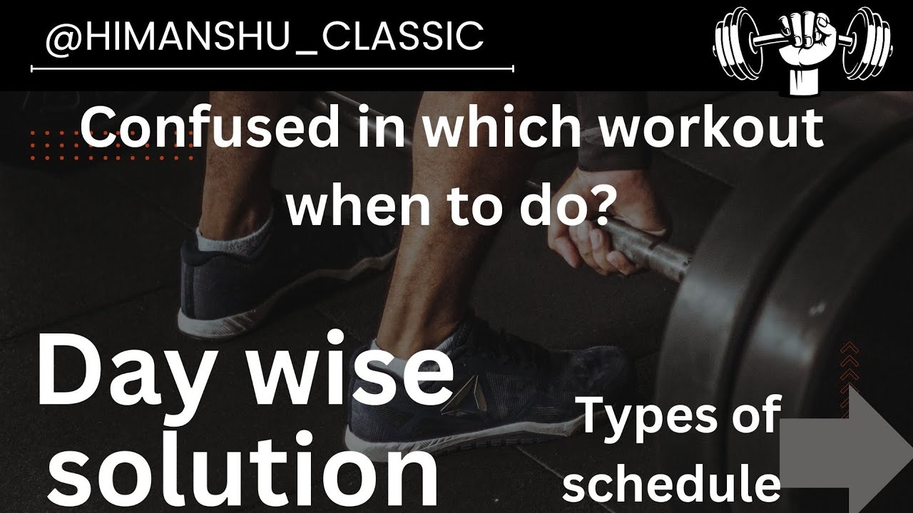 workout split day wise Try this schedule day wise and grow your health ...