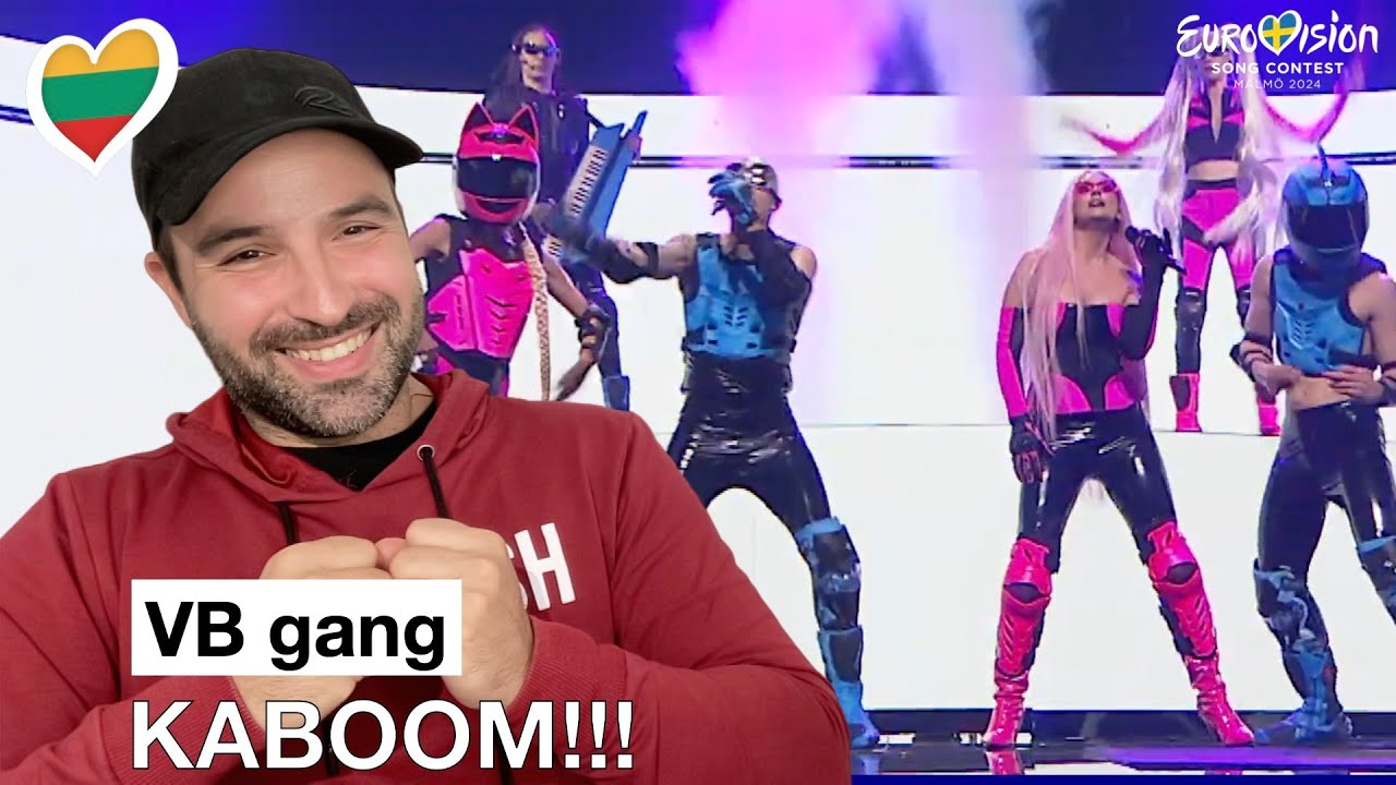 Reaction 🇱🇹: VB gang – KABOOM!!! (EUROVIZIJA.LT) Eurovision 2024 ...