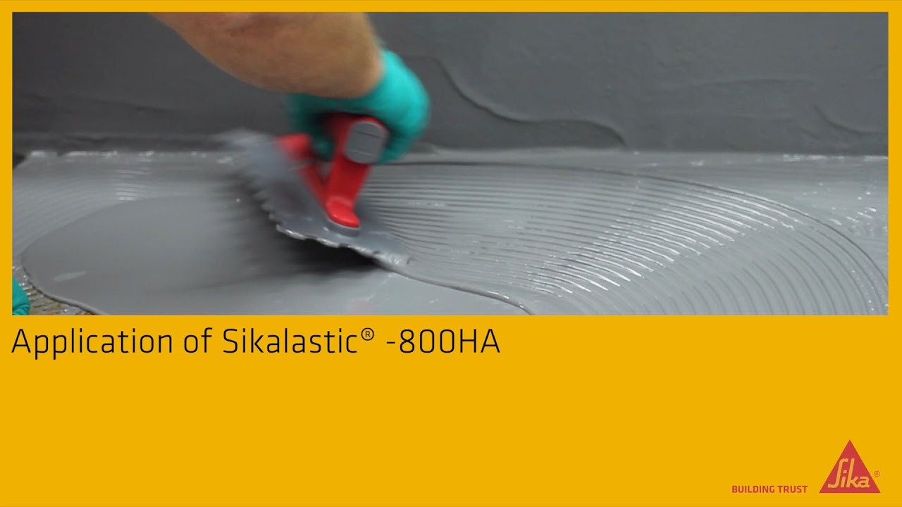 Application of Sikalastic® -800HA - YouTube