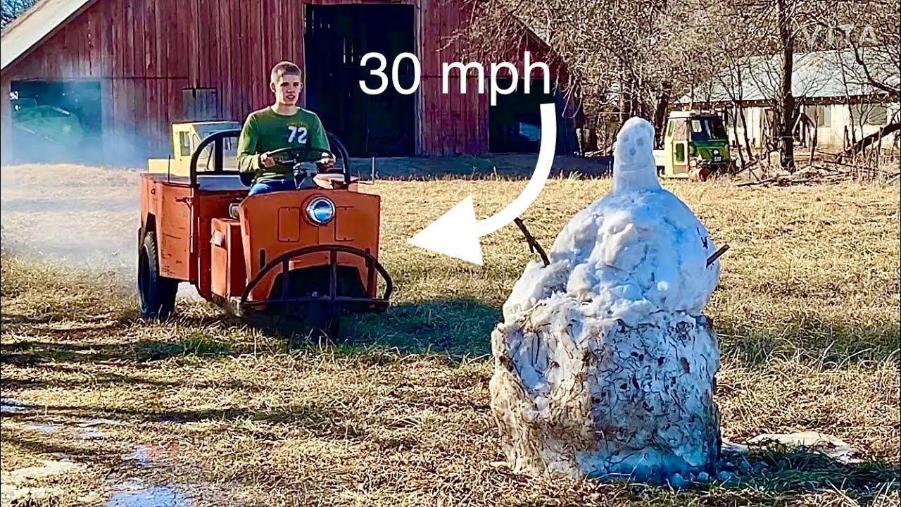 How to plow a snowman - YouTube
