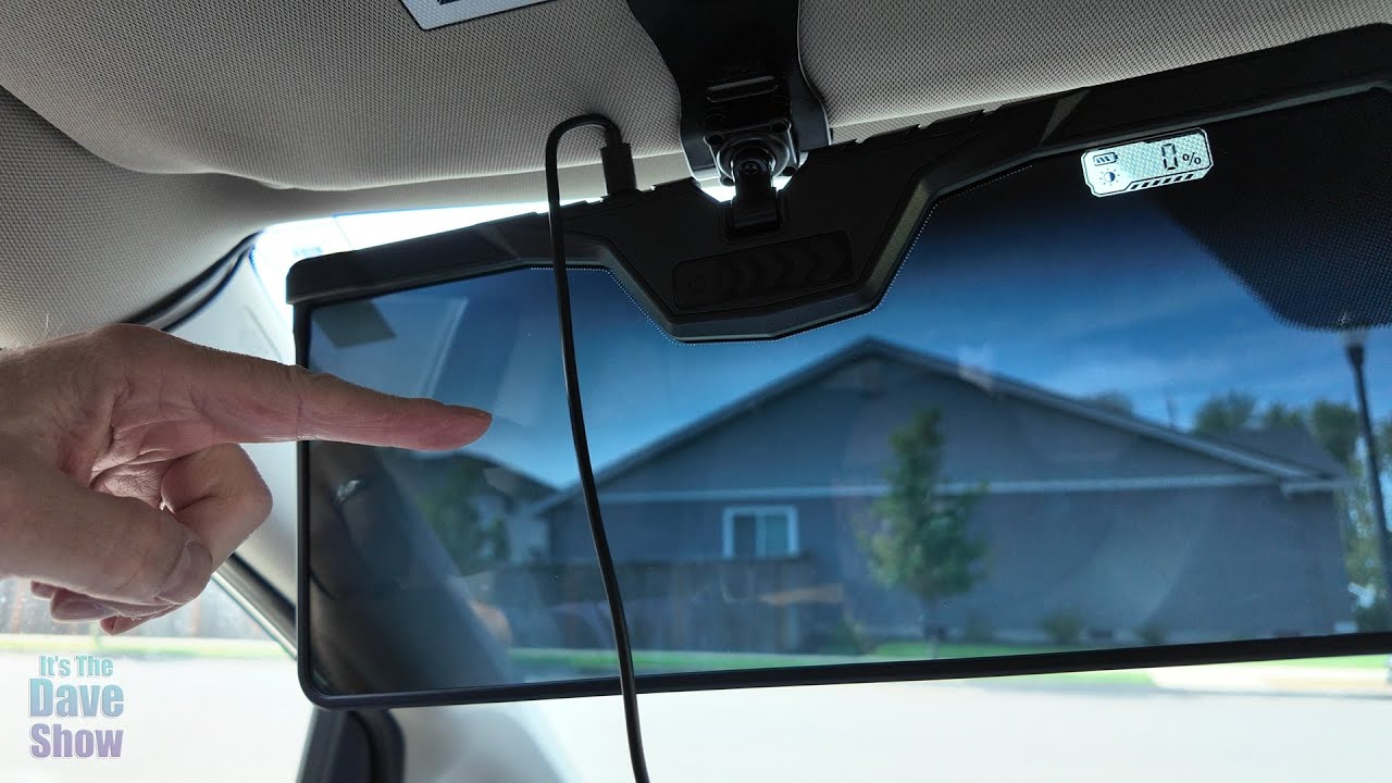 Polarized sun visor extender with smart lcd screen - YouTube