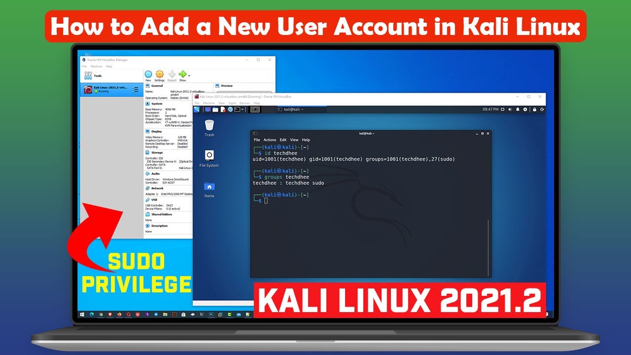 How To Add Your Own Account In Kali Linux On VirtualBox With Root How To Add Your Own Account In Kali Linux On VirtualBox With Root