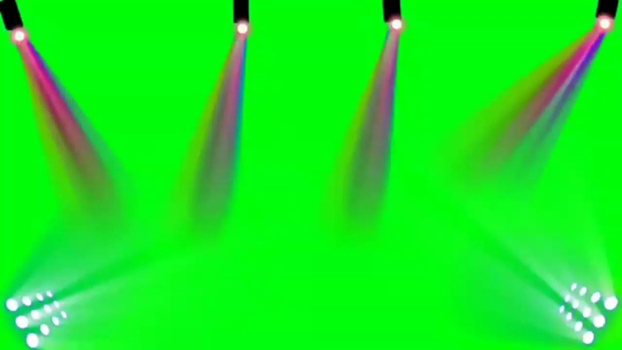Disco lights green screen video - YouTube