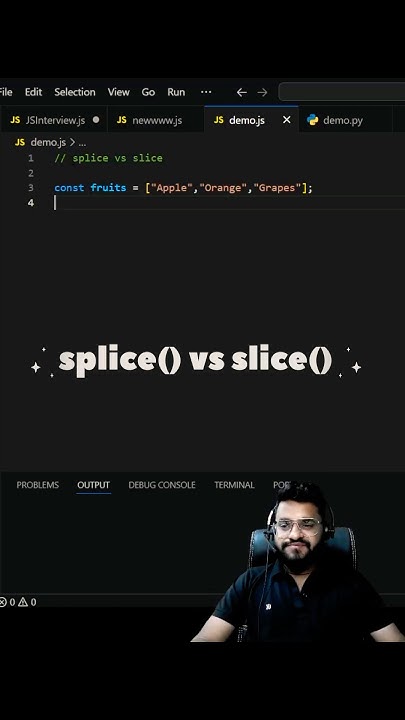 Why they ask the differences between splice and slice in every #javascript interview ? #coding ...