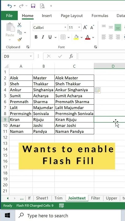 Joint text in excel without any formula #shorts - YouTube