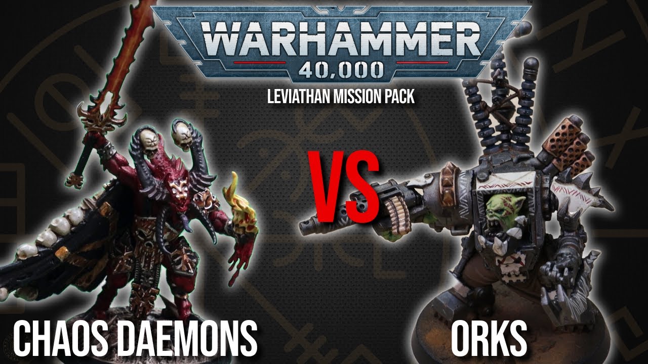Chaos Daemons Vs Orks - Warhammer 40k 10th Edition Battle Report - YouTube