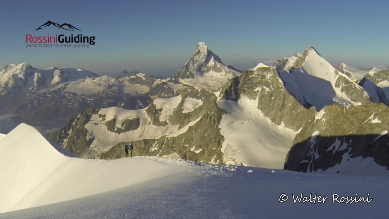 Zinalrothorn 4.221m from Rothorn hut - Zermatt - YouTube