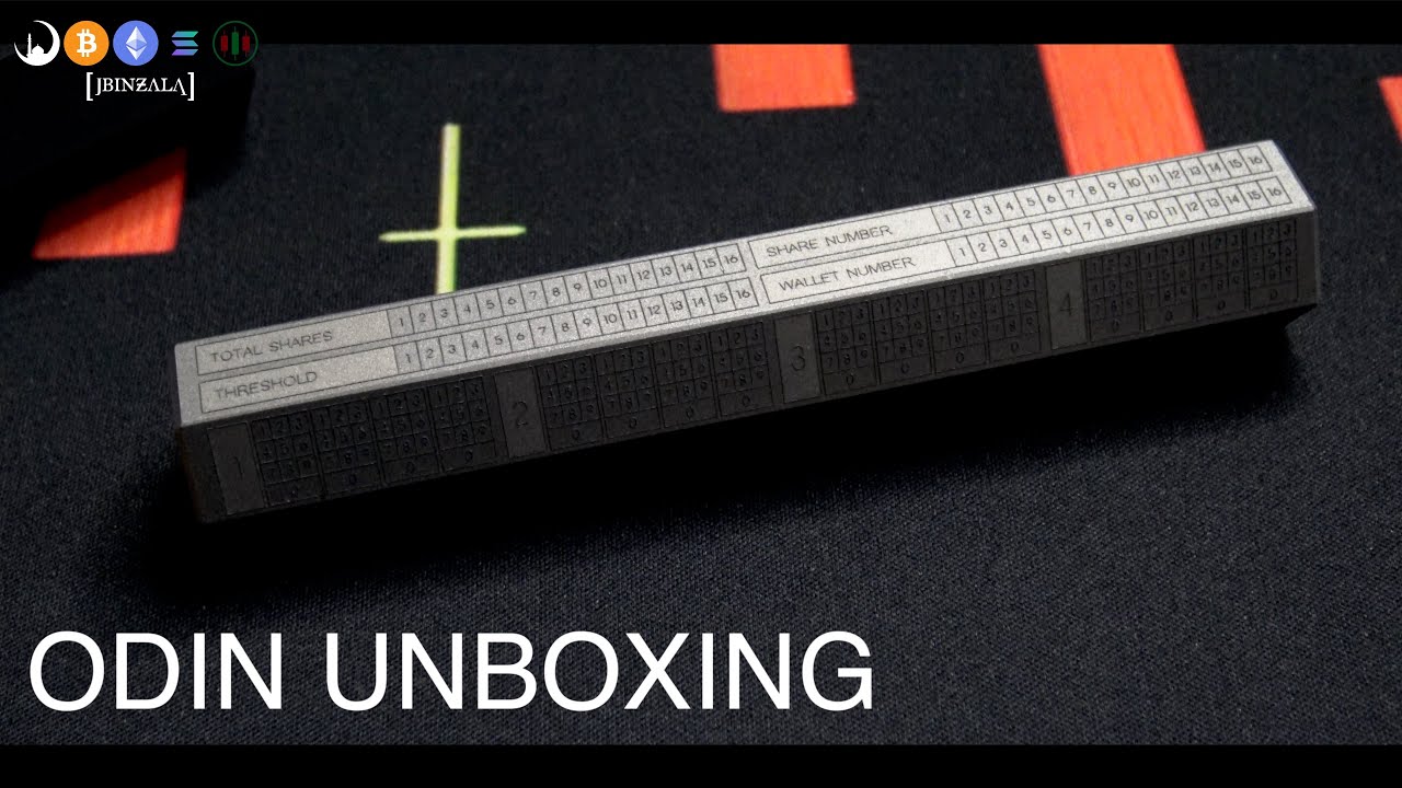 UNBOXING THE CRYPTO TAG ODIN SHAMIR BACKUP SLIP39 COLD STORAGE - YouTube