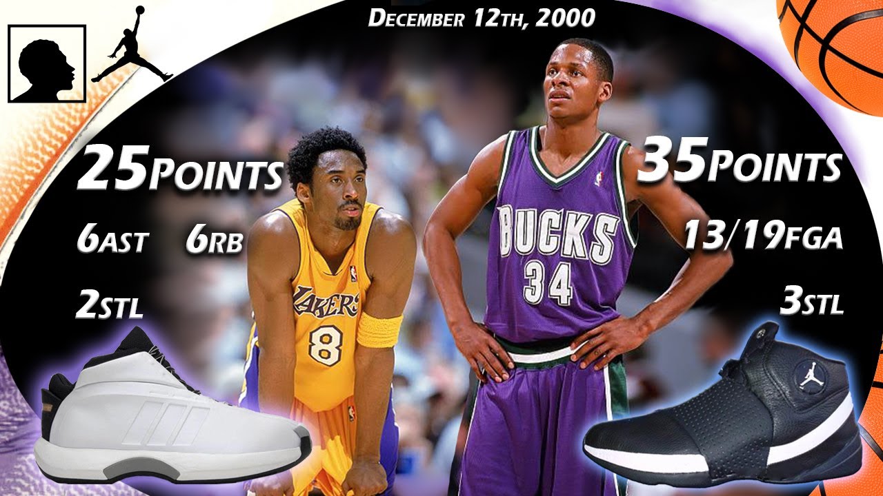 Kobe Bryant VS Ray Allen Face-off December 12th 2000 - YouTube