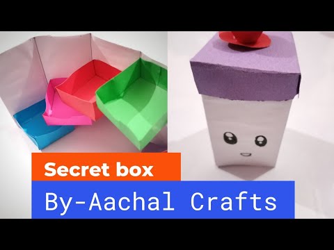 DIY Secret Stepper Box / Origami Paper Crafts /Gifts Idea|art and ...