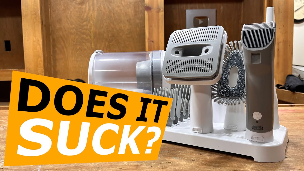 lvittyPet Dog Grooming Kit & Pet Hair Vacuum Review - YouTube