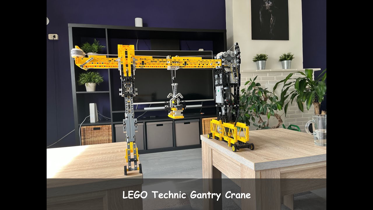 LEGO Technic Gantry Crane - YouTube