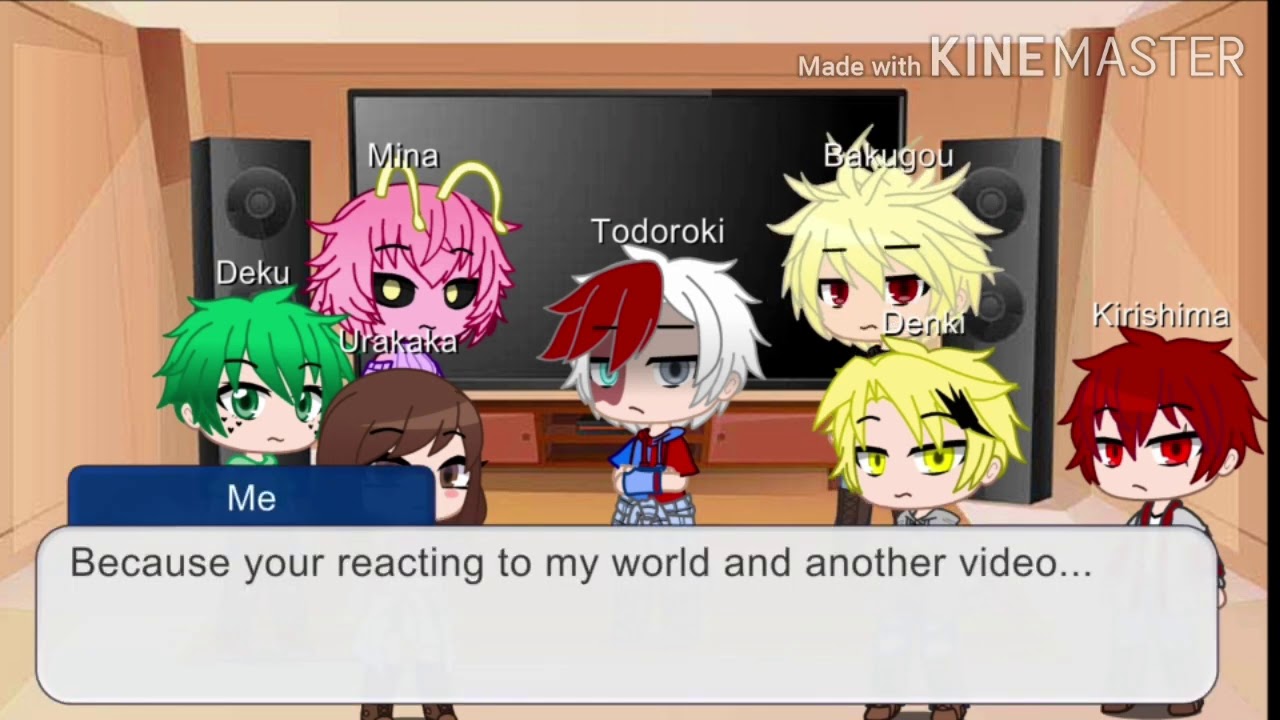 Bnha reacts to our world - YouTube