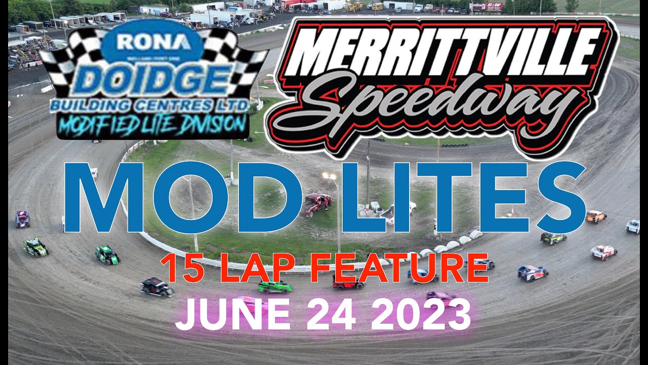🏁 Merrittville Speedway 6/24/23 MOD LITES 20 LAP FEATURE RACE - YouTube