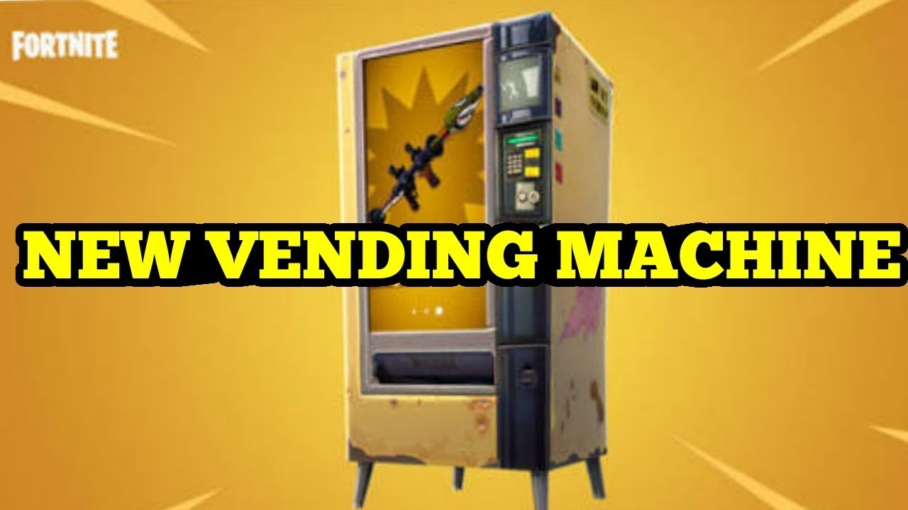 NEW VENDING MACHINE ON FORTNITE (LETS BUY US A GOLD HEAVY SHOTGUN ...