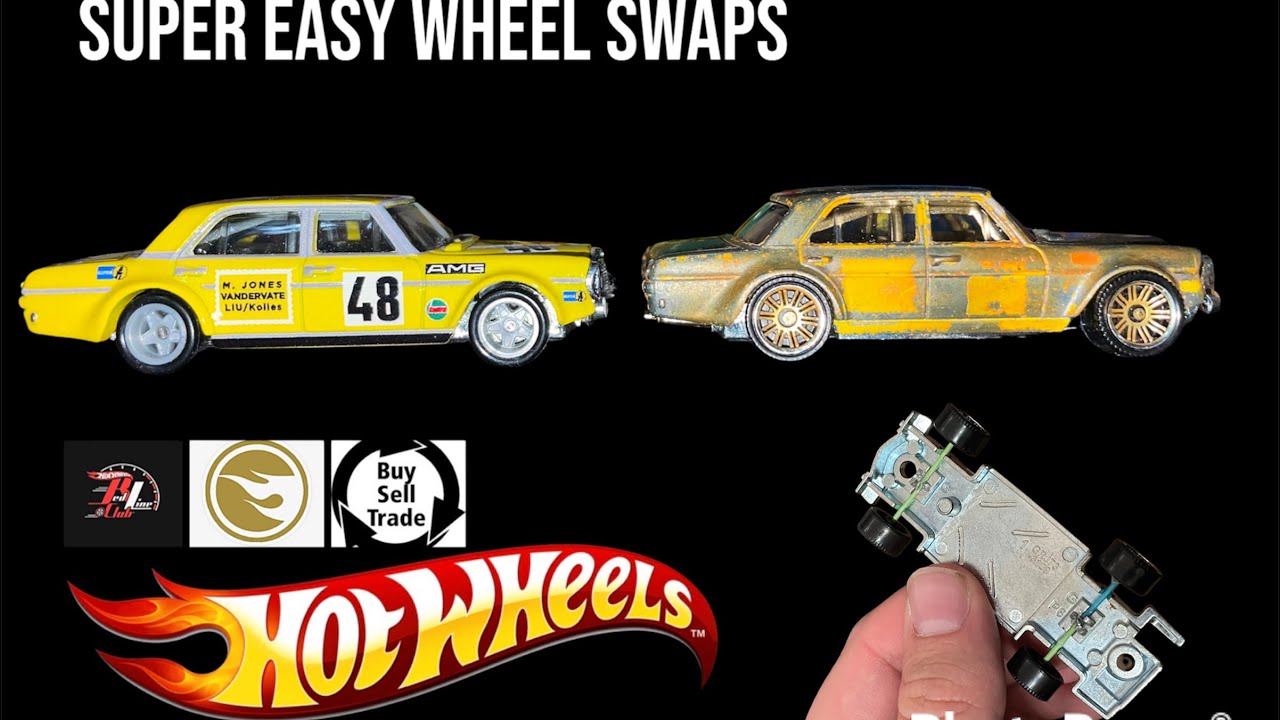EASIEST WAY TO DO WHEEL SWAPS FOR HOT WHEELS! - YouTube