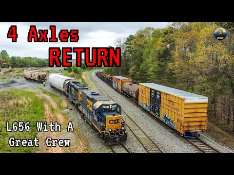 "CSX 4 Axles Return To Shelby!" Chasing L656 With A Legendary Crew! - YouTube