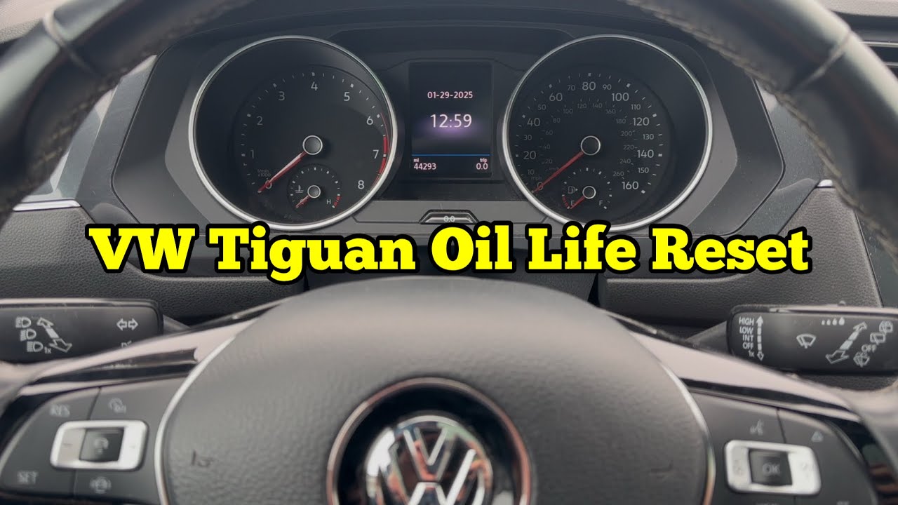 2018-2024 Volkswagen Tiguan How to reset oil change light - YouTube