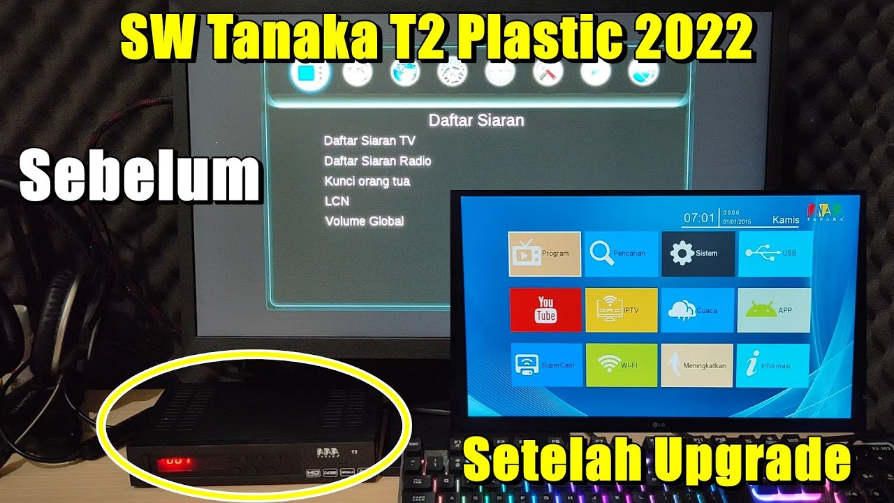 Upgrade STB TV Digital Tanaka T2 Casing Plastic - STB Tanaka T2 Edisi ...