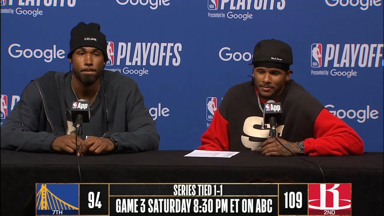 Golden State Warriors and Houston Rockets | 2025 NBA Playoffs Game 2 ...