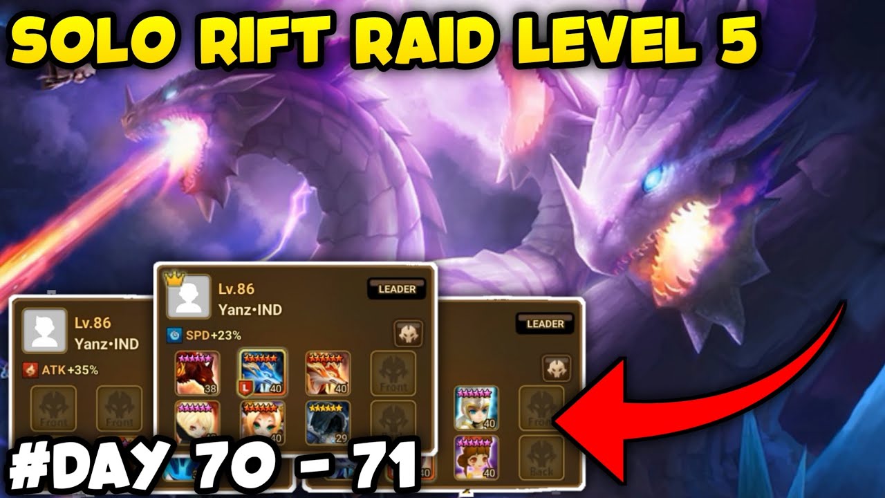CEPET BANGET!!! 😱 F2P SOLO RAID LEVEL 5 FAST TEAM || Summoners War ...